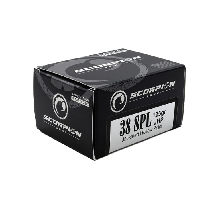 Quality Scorpion 38 Special JHP 125gr 20/Box | Scorpion Ammo